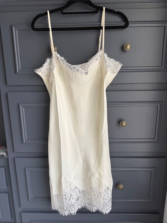 Gold Hawk | Dresses | Gold Hawk Silk Off White Slip Dress | Poshmark